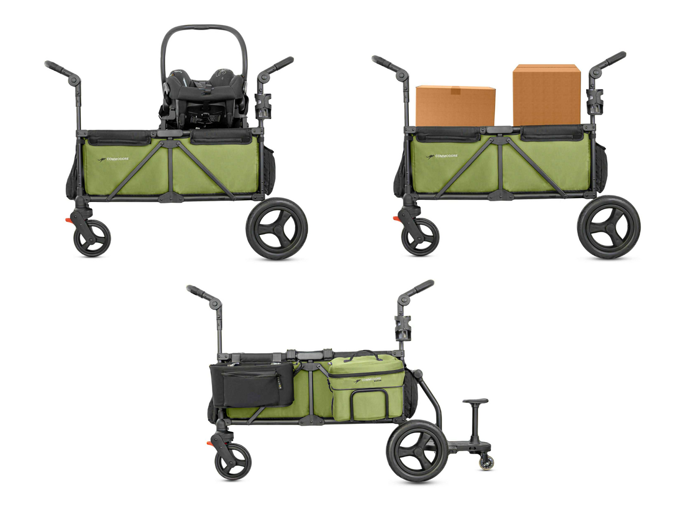Skippy Commodore Stroller Wagon – All-terrain, all-in-one family ride.